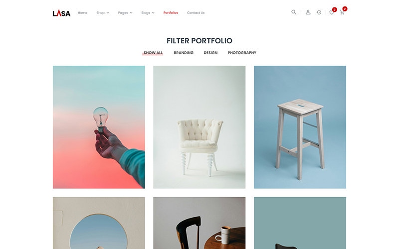 Lasa - Creative Minimal WooCommerce WordPress Theme