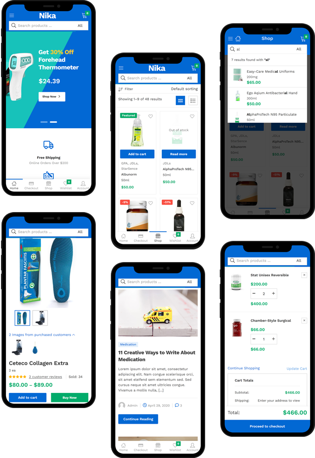 Nika - Medical Elementor WooCommerce Theme