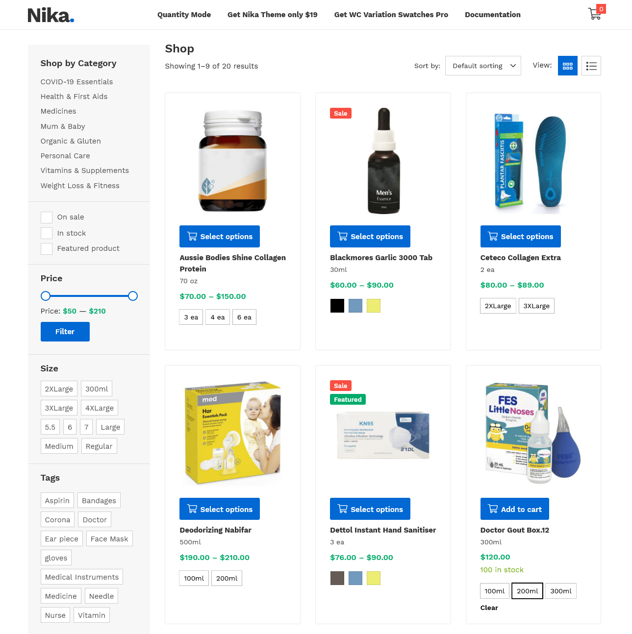 Nika - Medical Elementor WooCommerce Theme