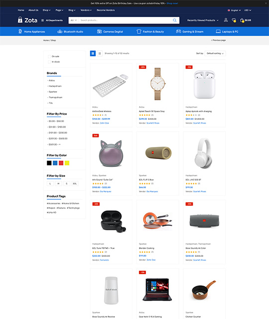 Zota – Elementor Multi-Purpose WooCommerce Theme