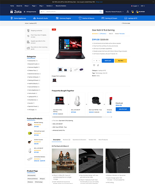 Zota – Elementor Multi-Purpose WooCommerce Theme